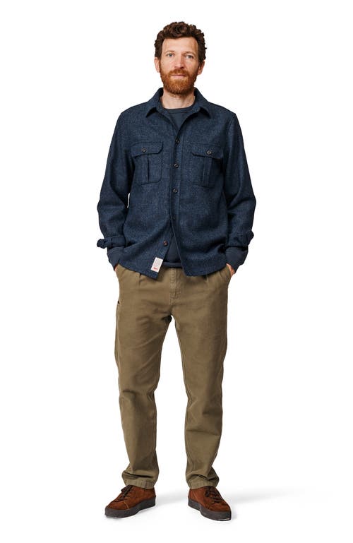 AUBIN ravendale wool shirt